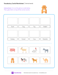 Animal words - Beaver | Worksheet | ClassWeekly.com