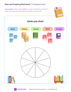 Creating Pie Charts - Book | Worksheet | ClassWeekly.com