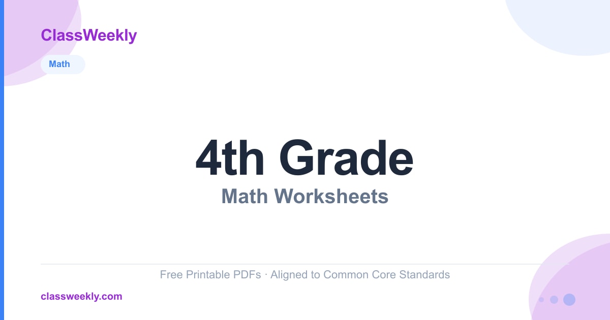 Free 4th Grade Multiplication facts Worksheets | Printable PDFs ...